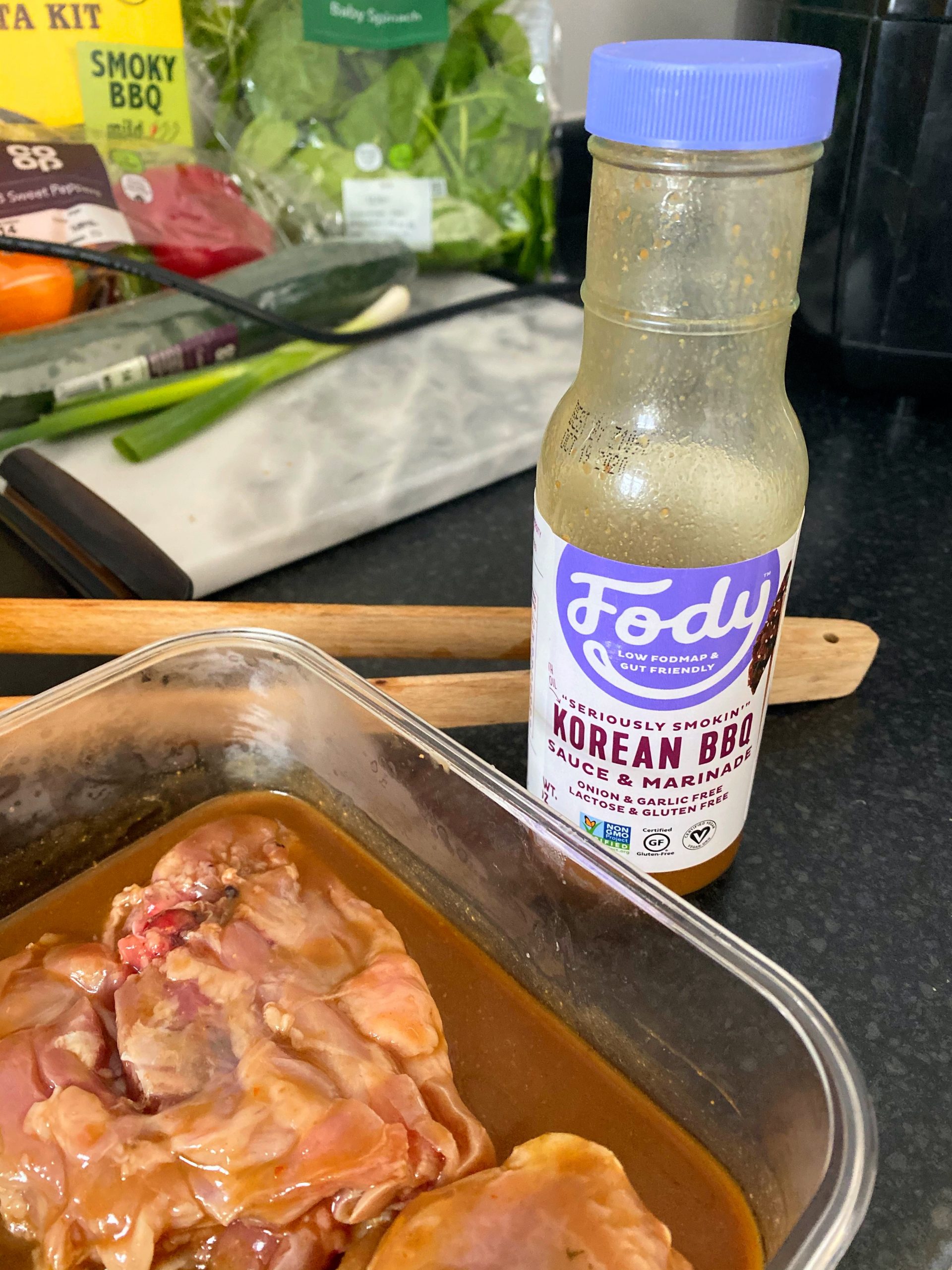 FODY Korean BBQ Chicken Wraps (Low FODMAP) - Fit FODMAP Foodie