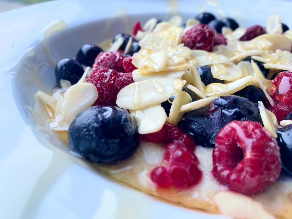 Fruit and Nut Ready Brek Porridge (Low FODMAP) - Fit FODMAP Foodie